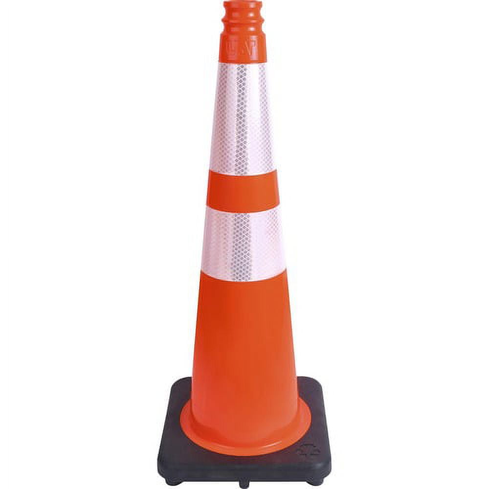 Tatco Slimline Traffic Cones - 1 / Each - 10.8" Width x 28" Height ...