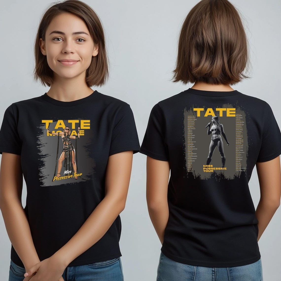Tate McCRae T-Shirt, Concert Clothing, Bootleg Fan Merch - Walmart.com