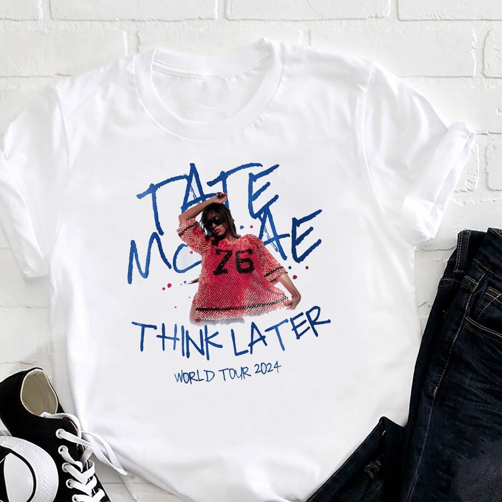 Tate McRae 2024 Tour Shirt, Graphic Tate McRae The Think Later T-Shirt ...
