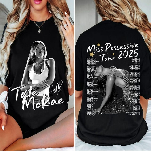Tate McRae 2025 Concert Shirt, Miss Possessive Tour 2025 Shirt, Tate ...