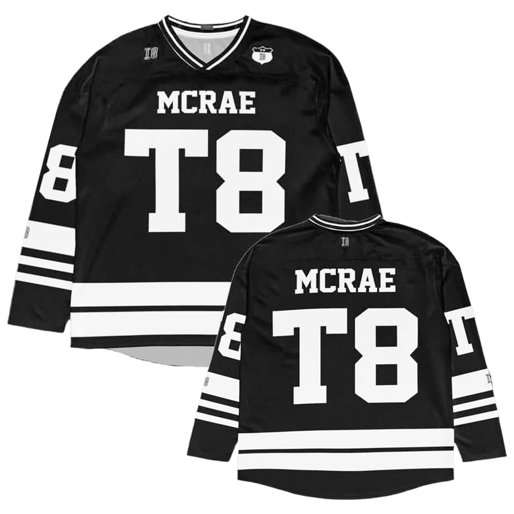 Tate McRae 2025 Miss Possessive Tour T8 Jersey V-Neck Long Sleeve ...