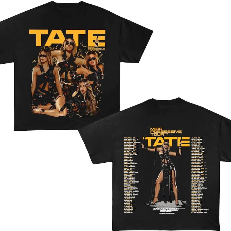 Tate McRae 2025 Tour Shirt – Miss Possessive Concert Tee, Fan Gift ...
