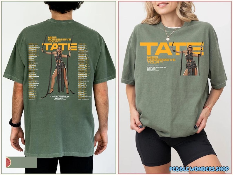 Tate McRae Concert Shirt, Tate McRae Miss Possessive Tour 2025 Shirt ...