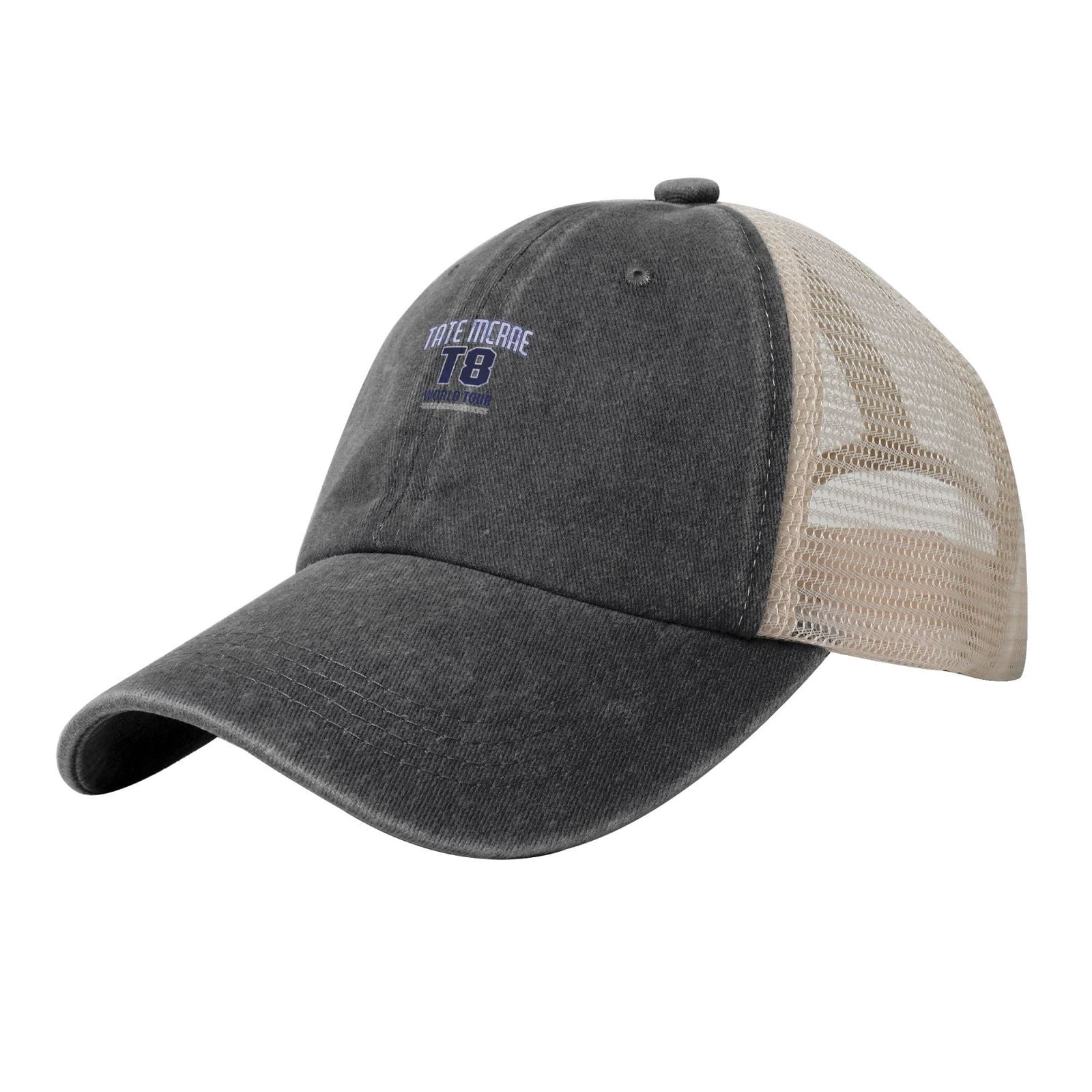 Tate McRae Cowboy Mesh Baseball Cap Outdoor Adjustable Washed Denim ...