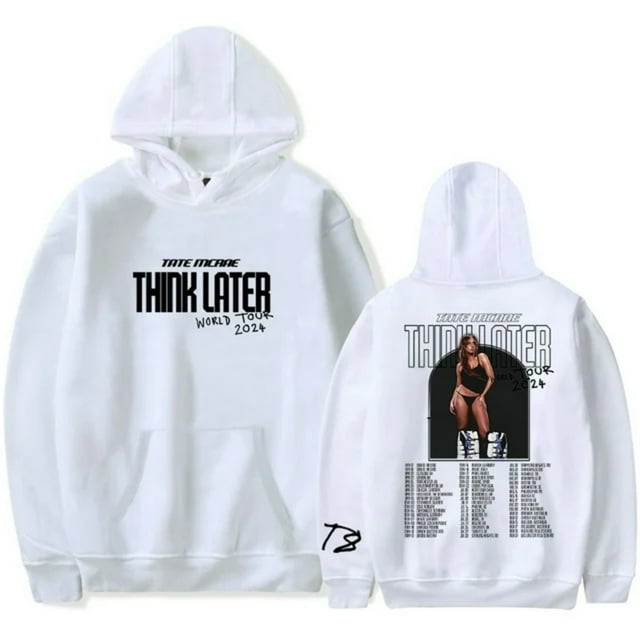 Tate McRae Hoodies Merch 2024 Think Later World Tour Sweatshirt For ...