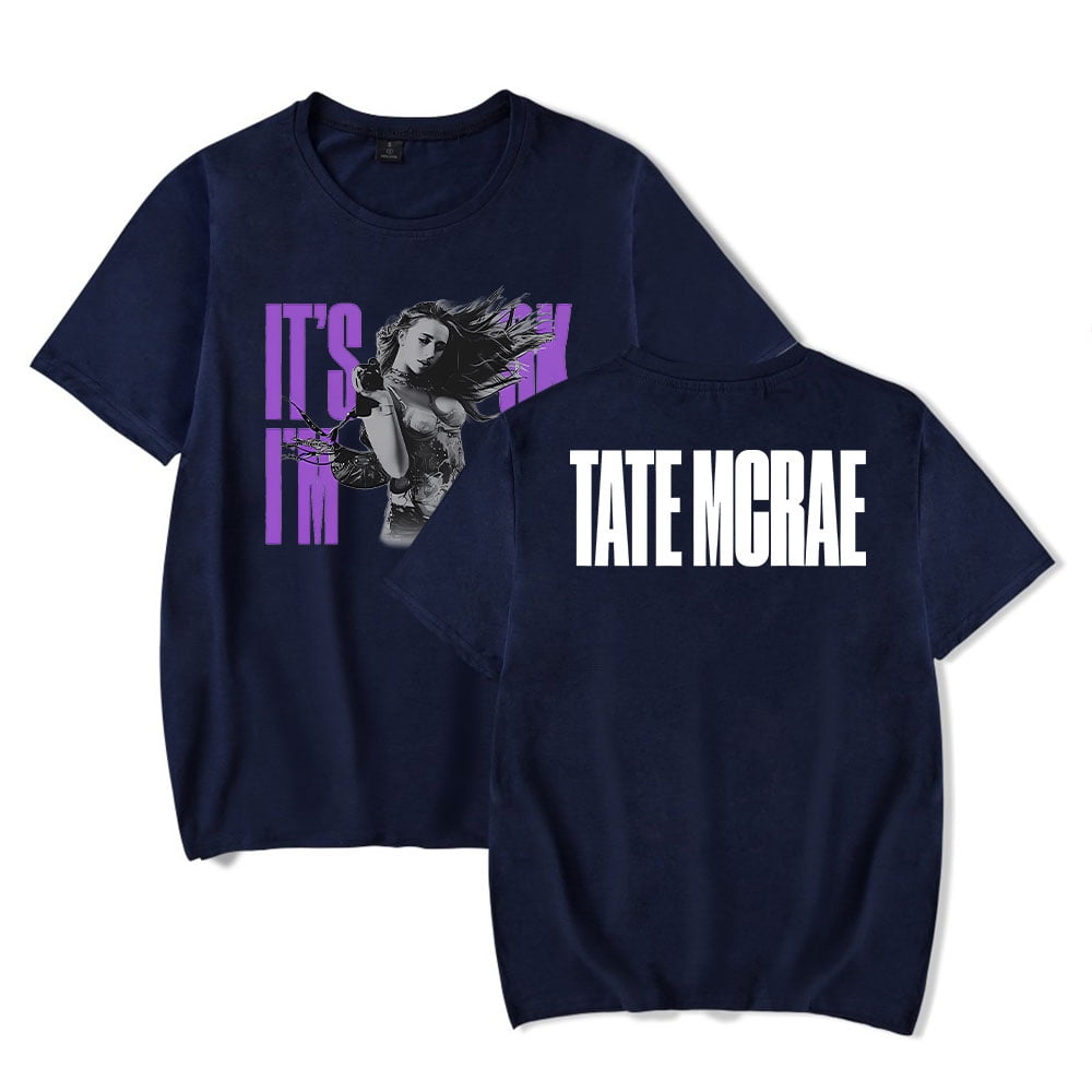 Tate McRae It's ok I'm ok T-Shirt Think Later World Tour Merch Women Men Casual Crewneck Short ...