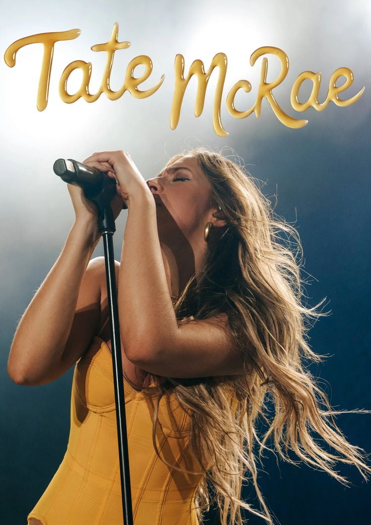 Tate McRae Live Performance Poster, Pop Singer Concert Wall Art, Modern ...