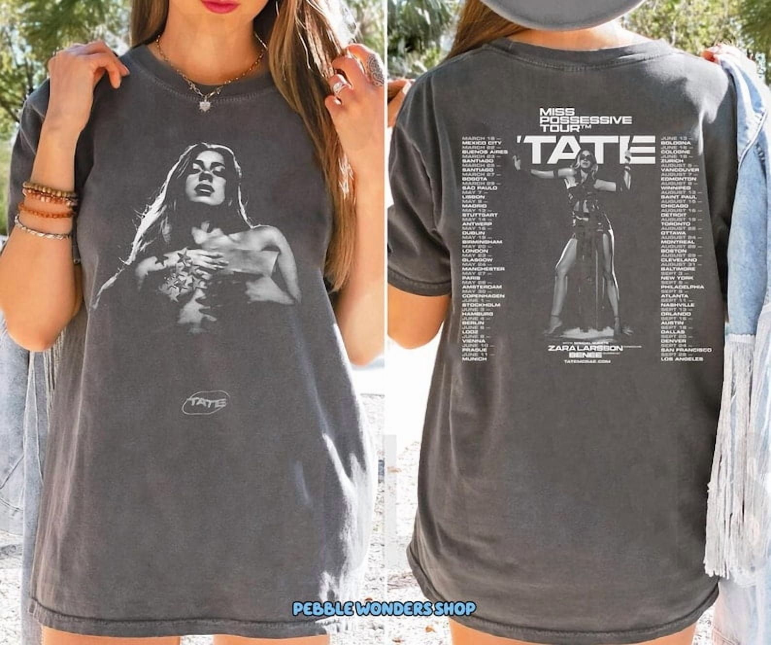 Tate McRae Miss Possessive Tour 2025 Shirt, Tate McRae Concert Shirt ...
