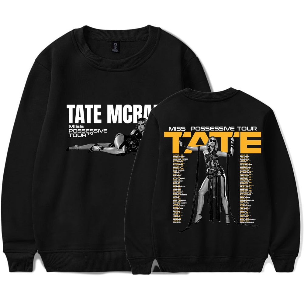 Tate McRae Miss Possessive Tour Merch Crewneck Sweatshirts Women Men ...