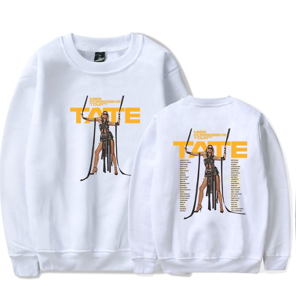 Tate McRae Miss Possessive Tour Merch Long Sleeve Crewneck Sweatshirt ...