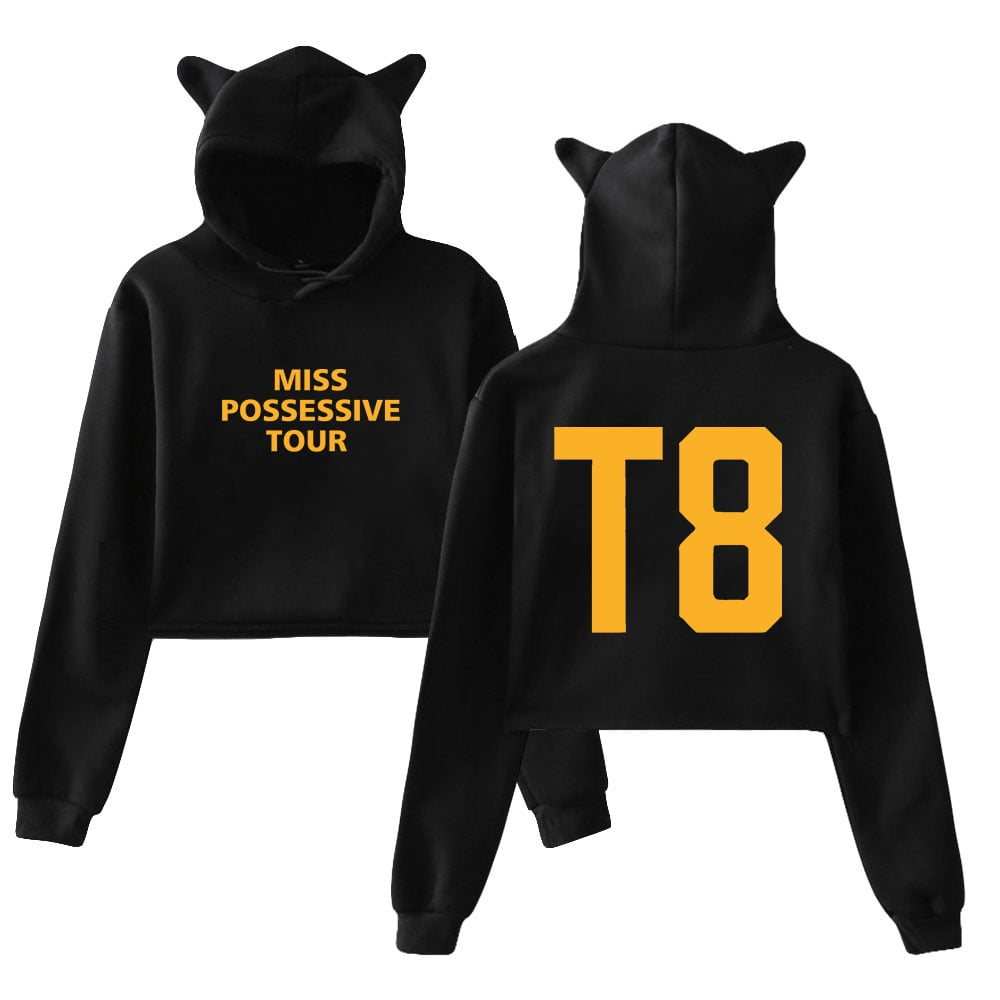 Tate McRae Miss Possessive Tour T8 Merch Hoodie Cat Ears Hooded ...