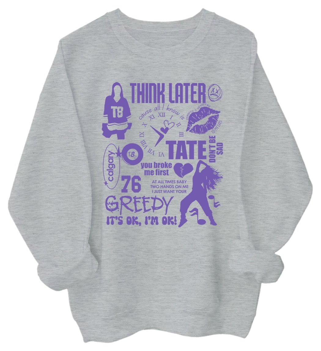 Tate McRae Sweatshirt, The Think Later Tour Sweatshirt, Tate McRae ...