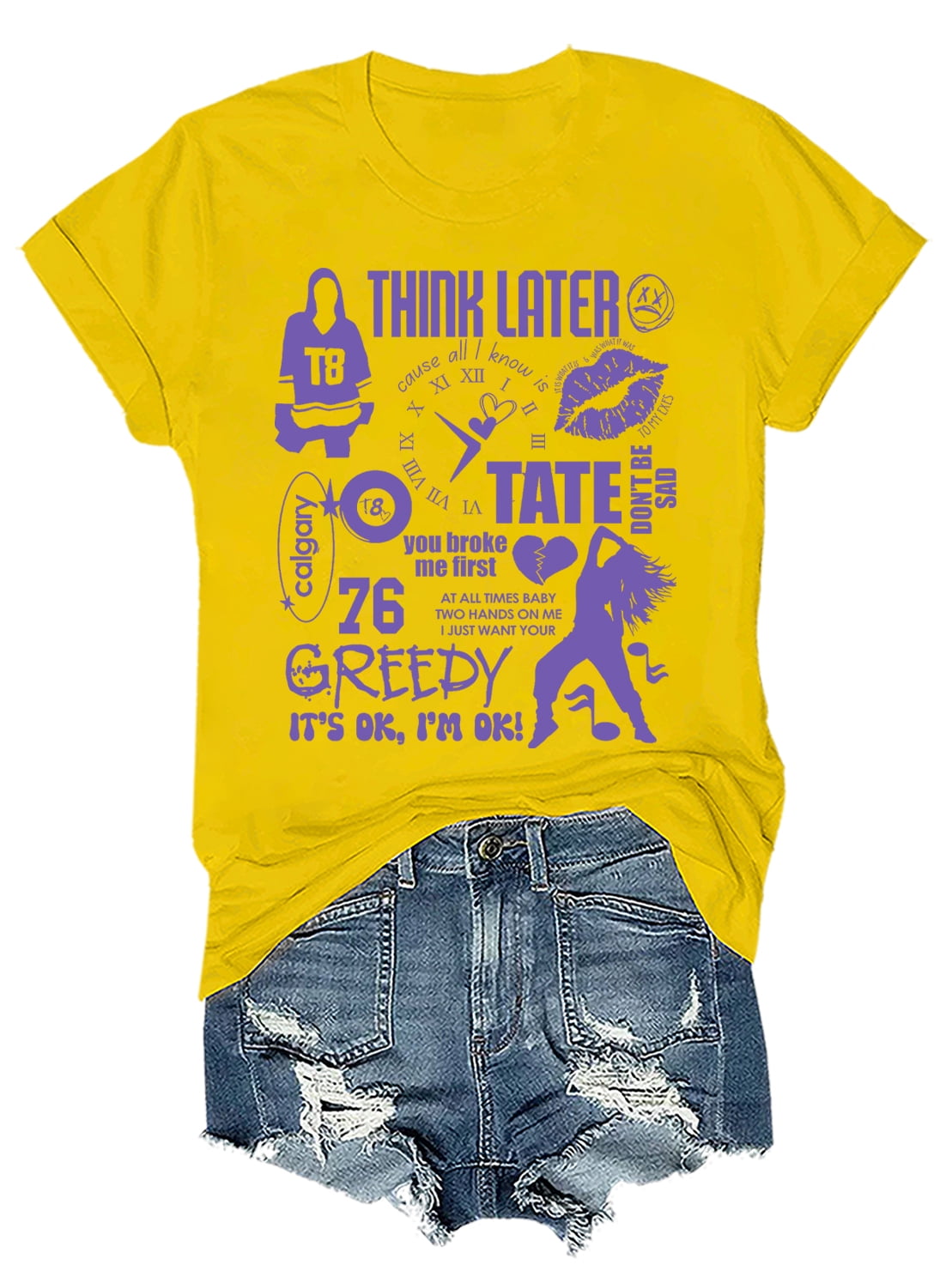 Tate McRae T-Shirt, The Think Later Tour Shirt, Tate McRae Shirt, The ...