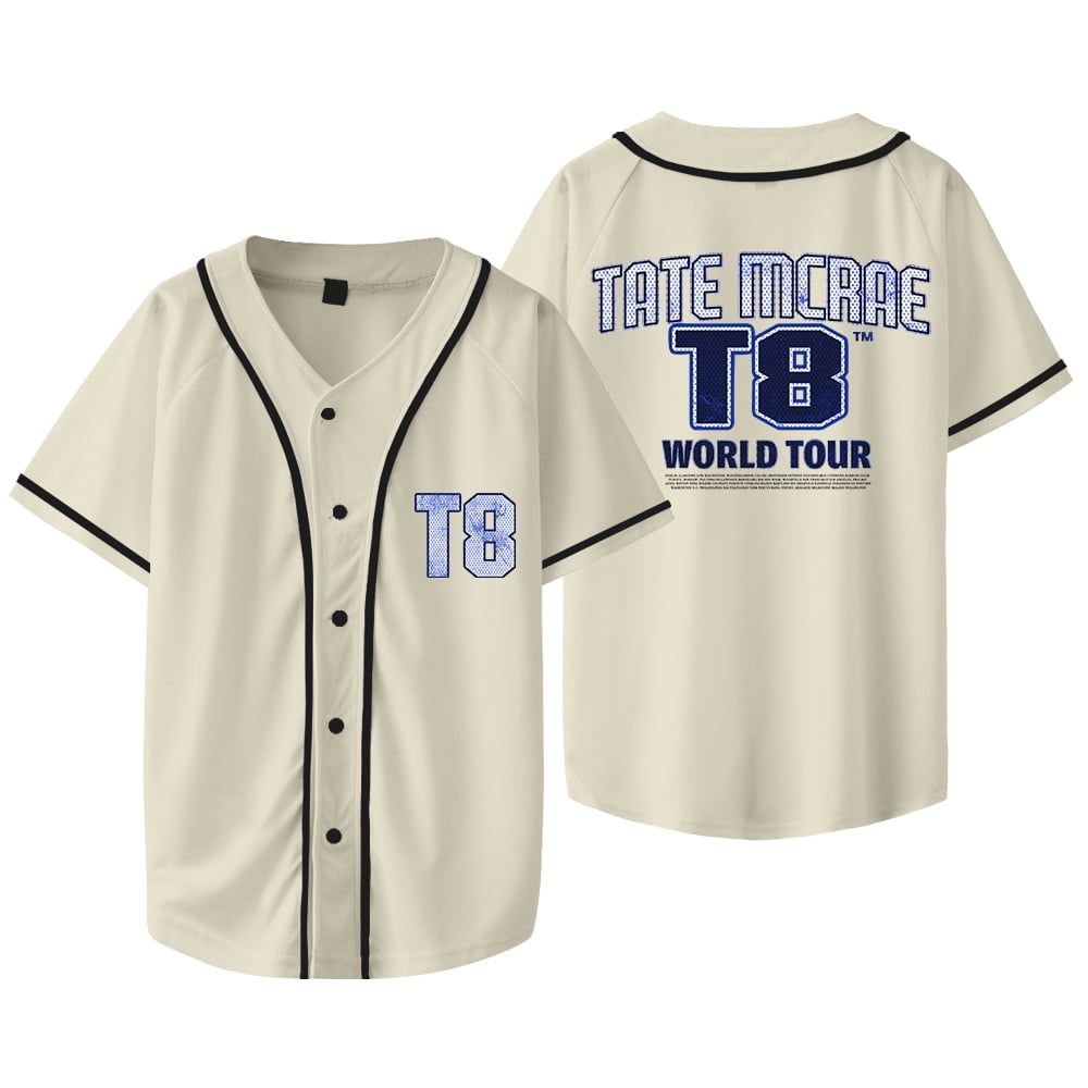 Tate McRae T8 Merch Baseball T-shirts Think Later World Tour Jersey ...