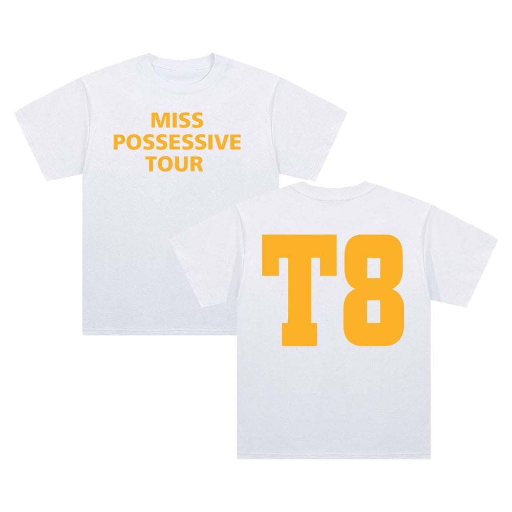 Tate McRae T8 Merch T-shirt Miss Possessive Tour 2025 Short Sleeve ...