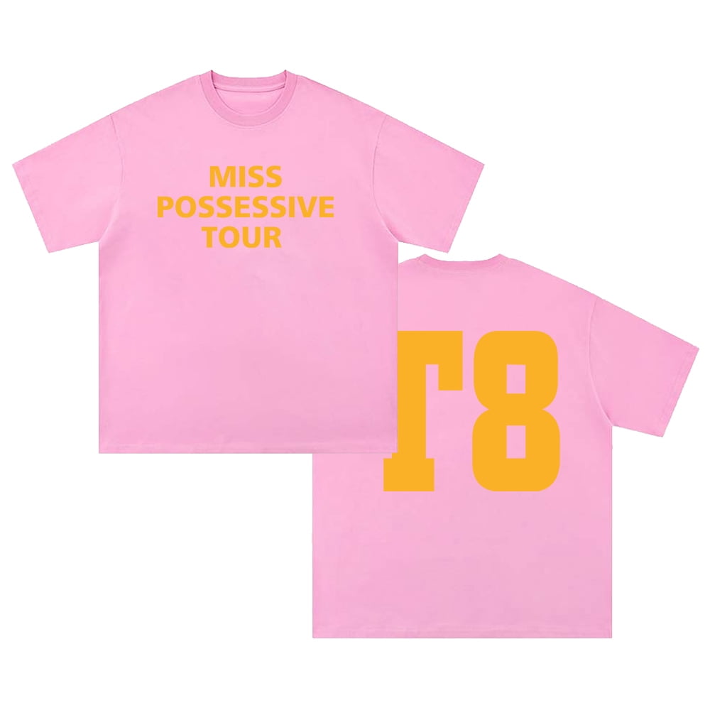 Tate McRae T8 Merch T-shirt Miss Possessive Tour 2025 Short Sleeve ...