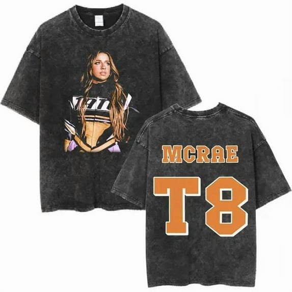 Tate McRae T8 Mineral Wash T-Shirt: Vintage Graphic Streetwear, Miss ...