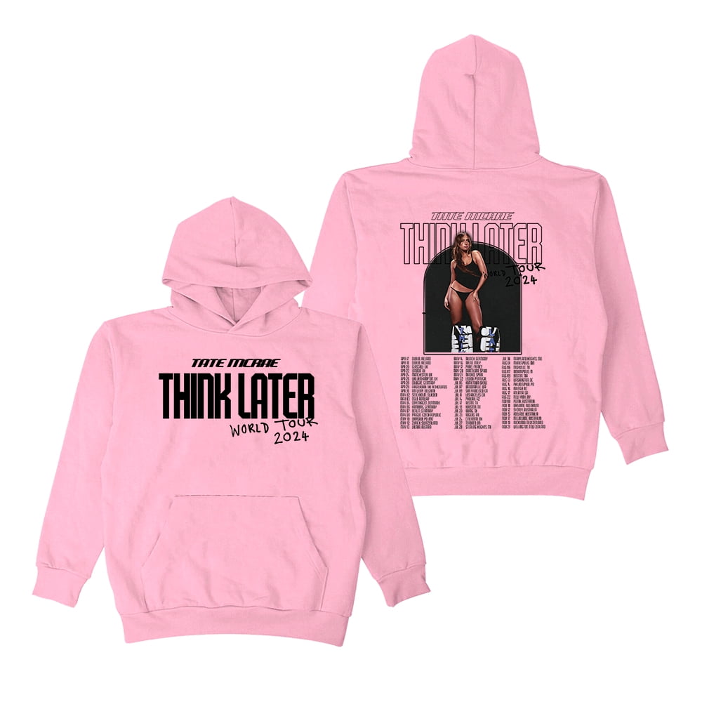 Tate McRae Think Later Tour Hoodies New Logo Merch Pullovers Women Men ...