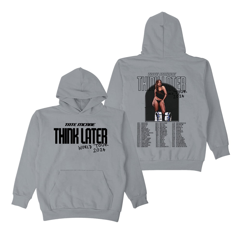 Tate McRae Think Later Tour Hoodies New Logo Merch Pullovers Women Men ...