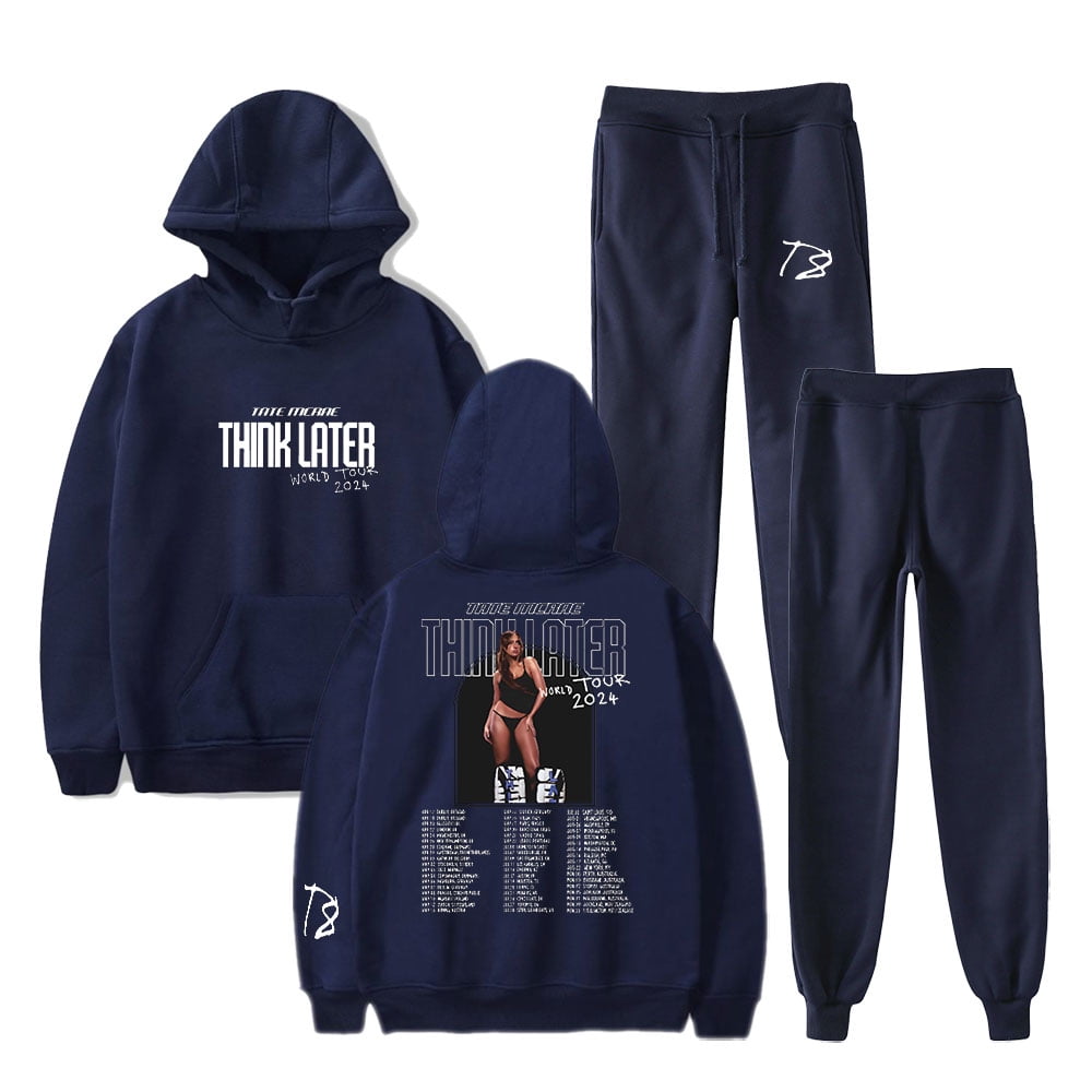 Tate McRae Think Later World Tour 2025 Hoodie Suit Pocket Drawstring ...