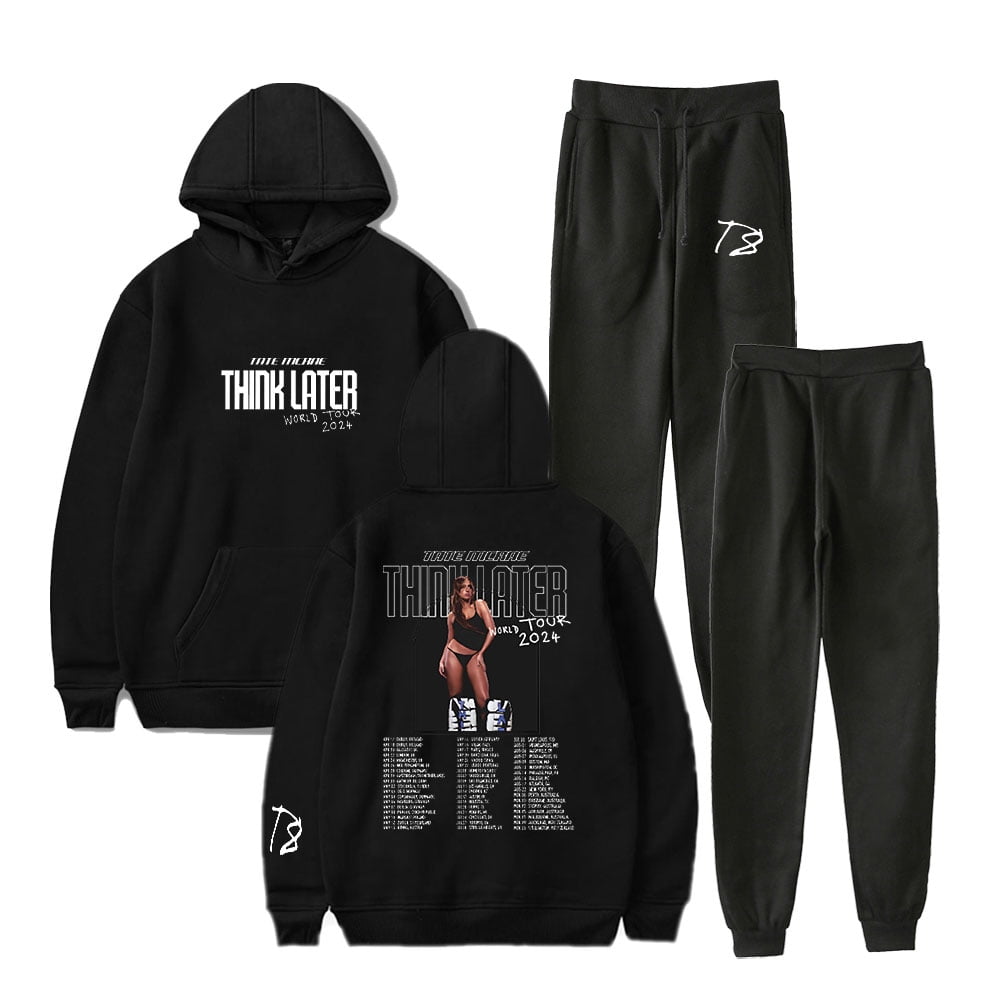Tate McRae Think Later World Tour 2025 Hoodie Suit Pocket Drawstring ...