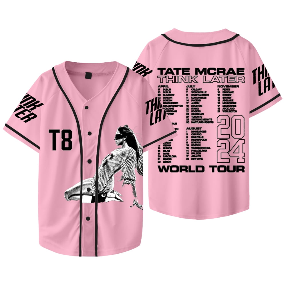 Tate McRae Think Later World Tour Merch Jersey Women Men Fashion Casual ...