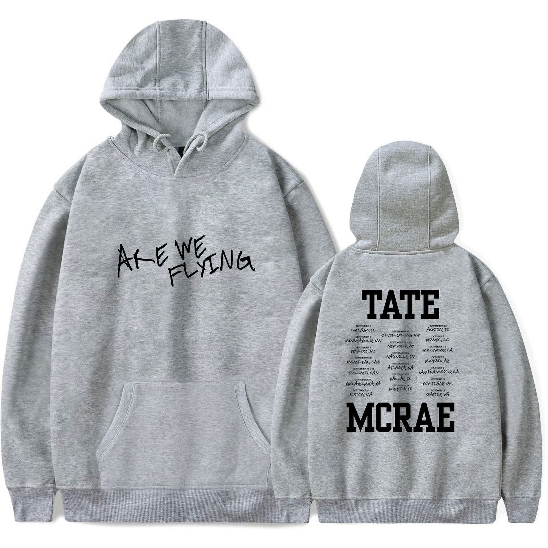 Tate Mcrae Hoodie Are We Flying 2023 Tour Hoodies Men Women Long Sleeve ...