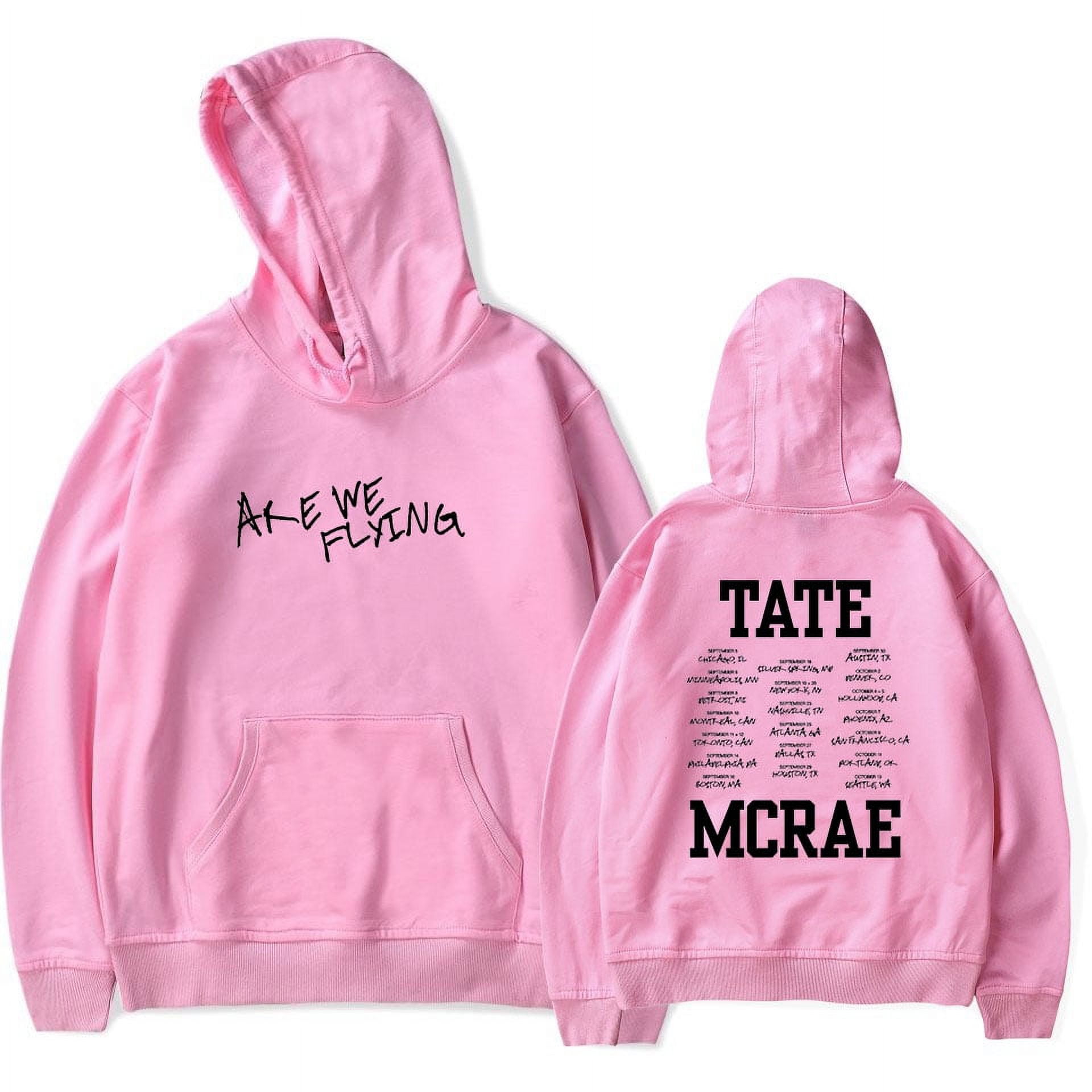 Tate Mcrae Hoodie Are We Flying 2023 Tour Hoodies Men Women Long Sleeve ...