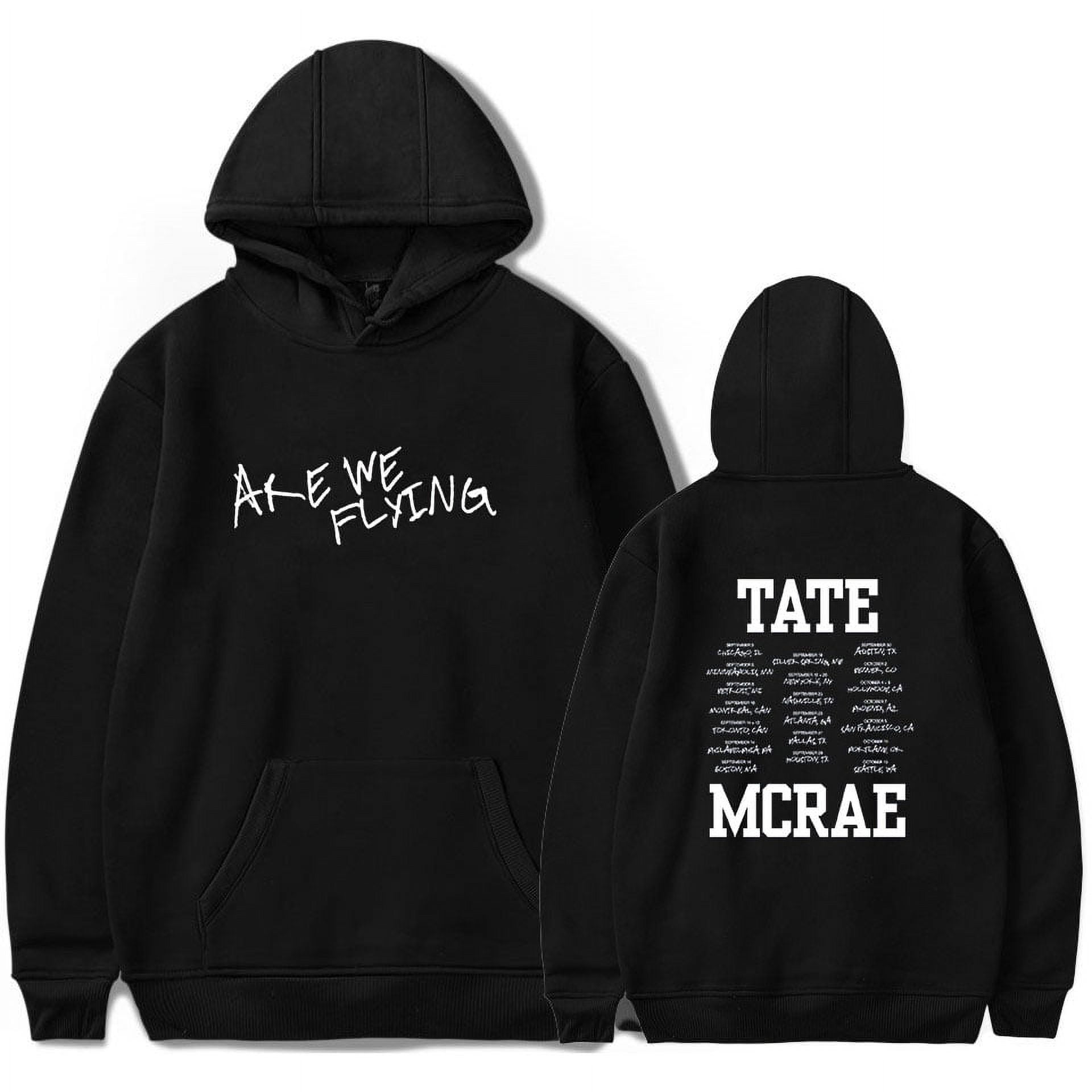 Tate Mcrae Hoodie Are We Flying 2023 Tour Hoodies Men Women Long Sleeve ...