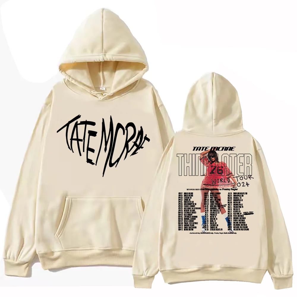Tate Mcrae Merch Hoodie Think Later 2024 Tour Hoodie Harajuku Hip Hop ...