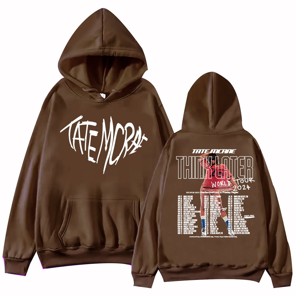 Tate Mcrae Merch Hoodie Think Later 2024 Tour Hoodie Harajuku Hip Hop Pullover Tops Sweatshirt ...