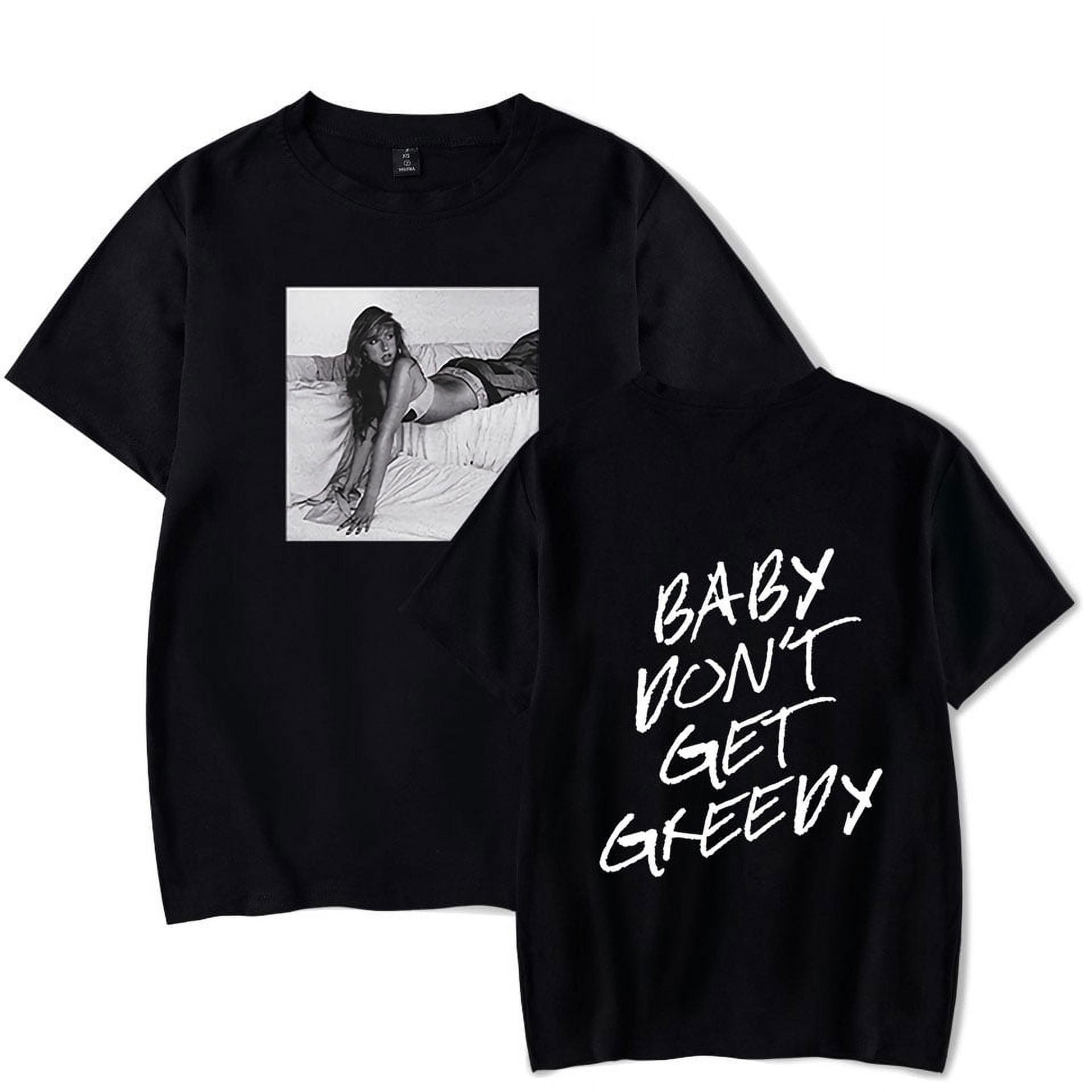 Tate Mcrae T-shirt Singer Merch Greedy T-shirt Women Men Casual Short ...