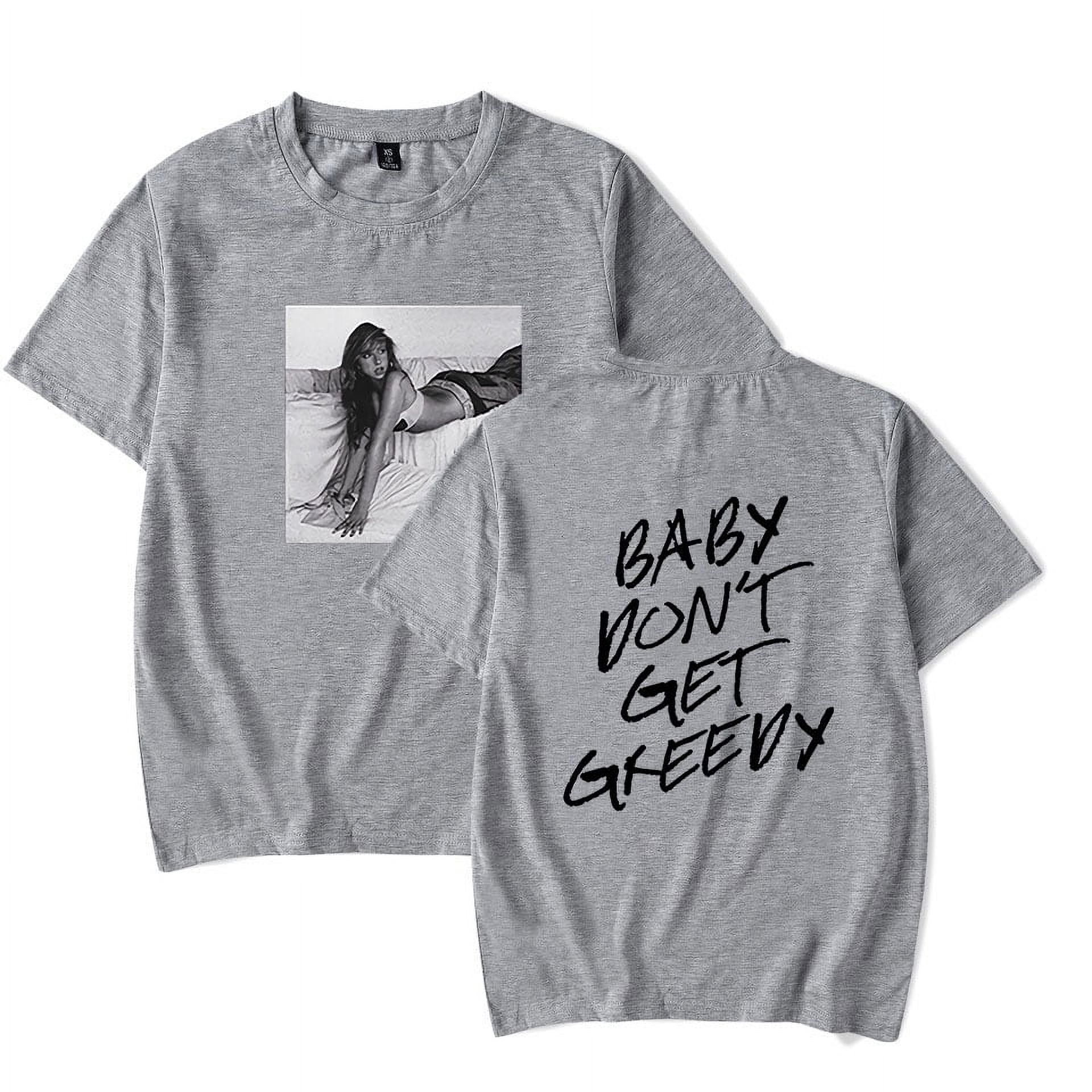 Tate Mcrae T-shirt Singer Merch Greedy T-shirt Women Men Casual Short ...