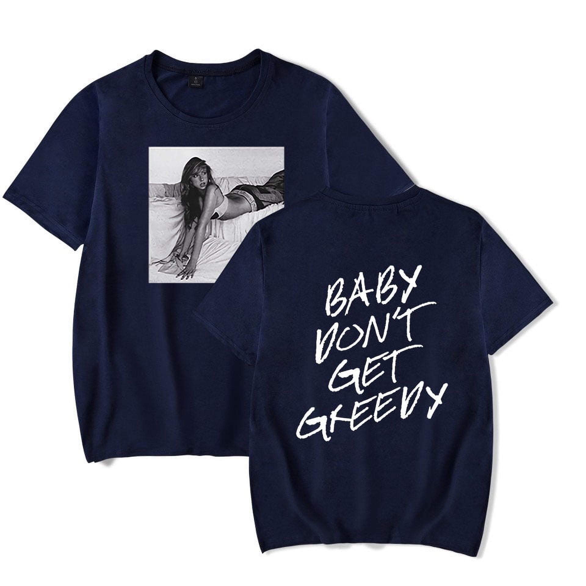 Tate Mcrae T-shirt Singer Merch Greedy T-shirt Women Men Casual Short ...