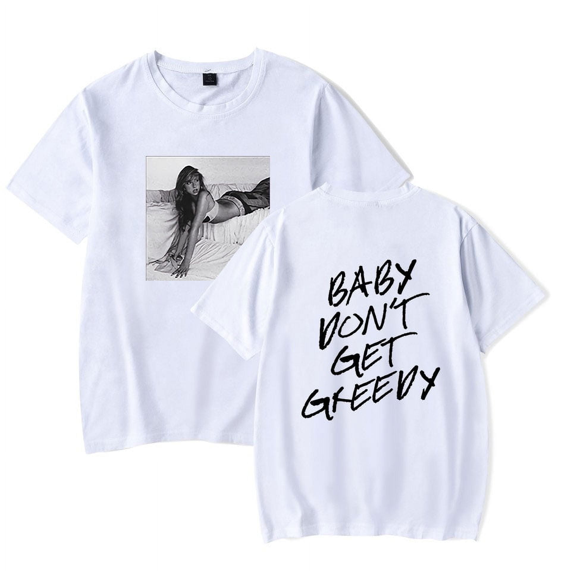 Tate Mcrae T-shirt Singer Merch Greedy T-shirt Women Men Casual Short ...
