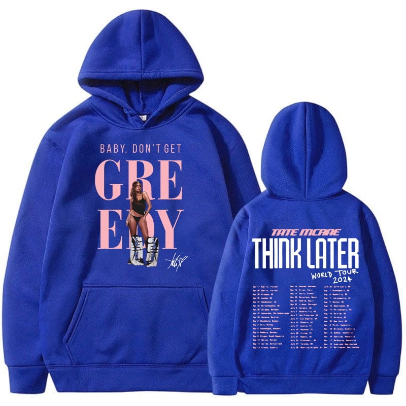 Tate Mcrae The Think Later World Tour 2025 Hoodie Men Women Vintage ...