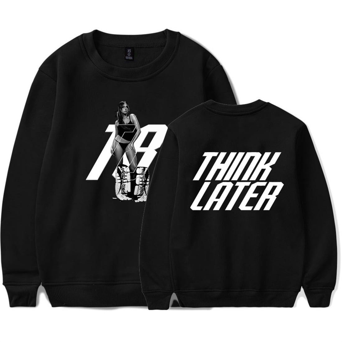Tate Mcrae Think Later Crewneck Sweatshirt Casual Pullover Hip Hop ...