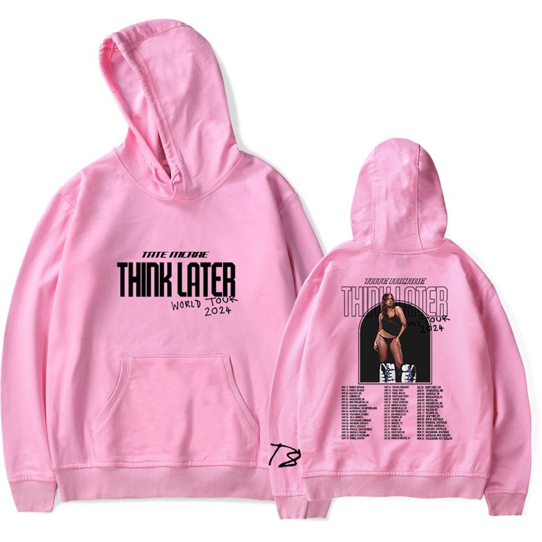 Tate Mcrae Think Later World Tour 2024 Hoodie Cosplay Pullover Casual ...