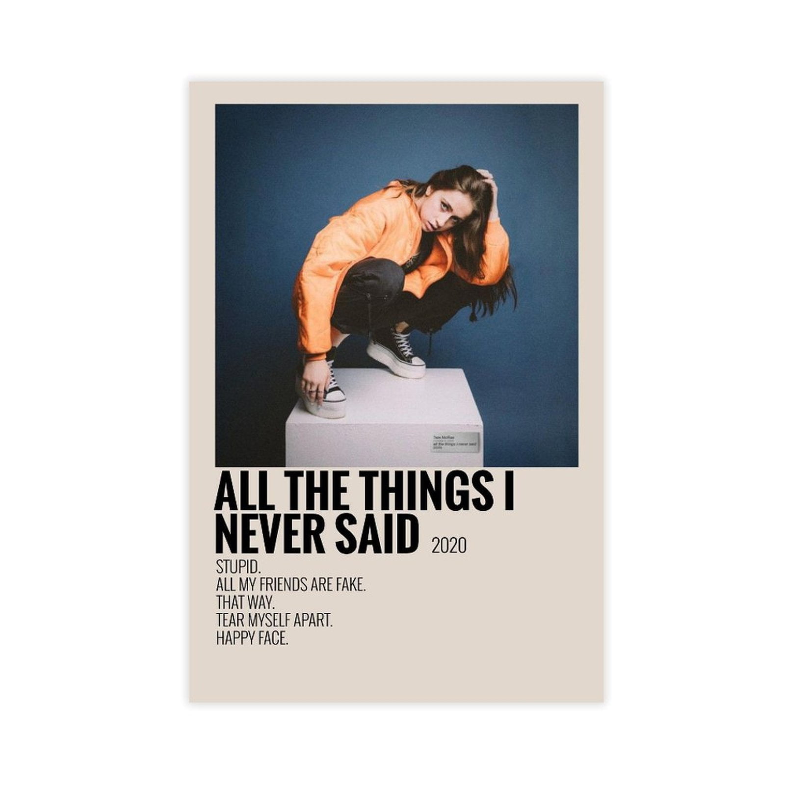 Tate Rosner McRae All The Things I Never Said Posters Art Print Bedroom ...