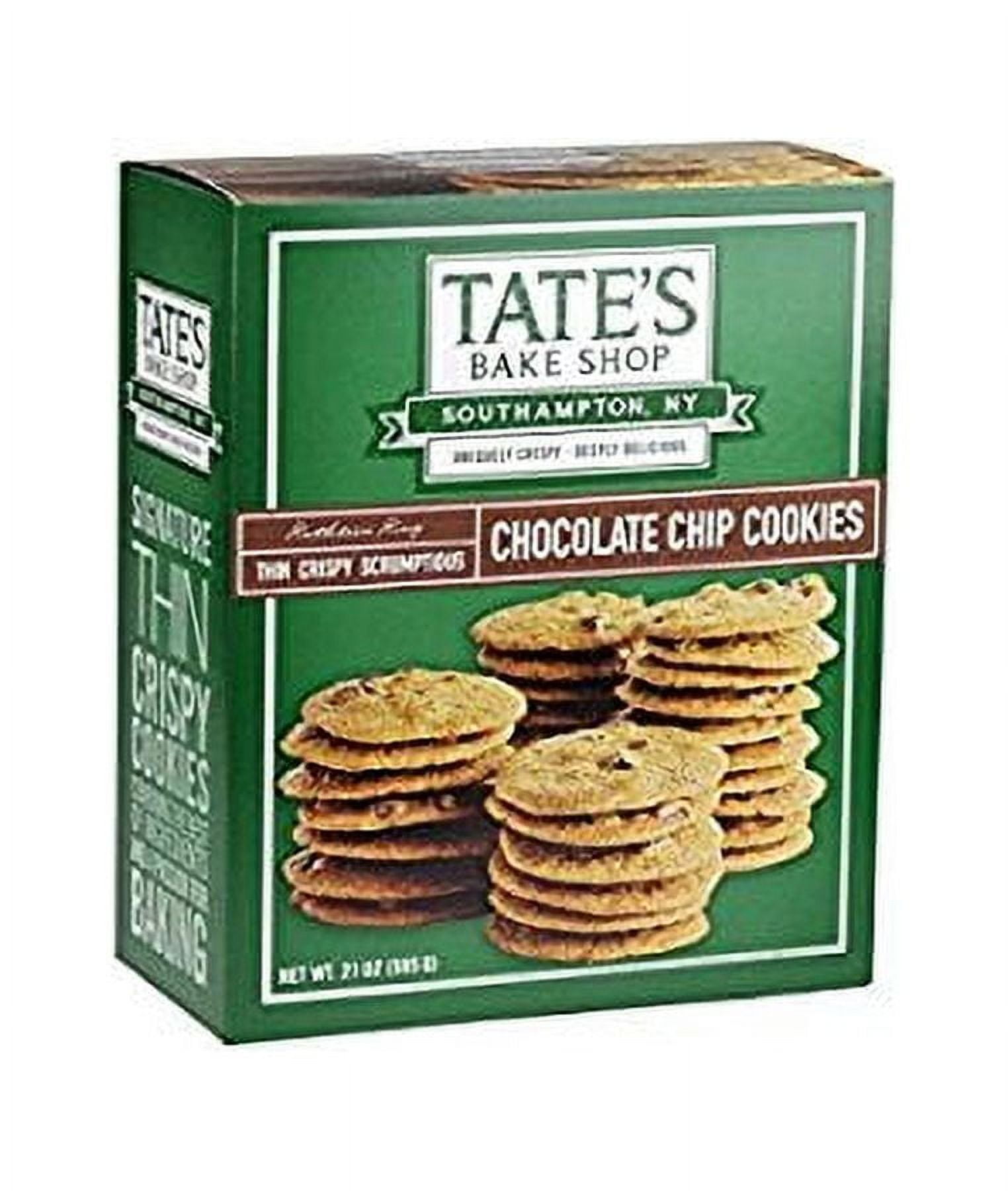 Tate's Chocolate Chip Cookies, Crispy and Buttery, Natural Ingredients ...