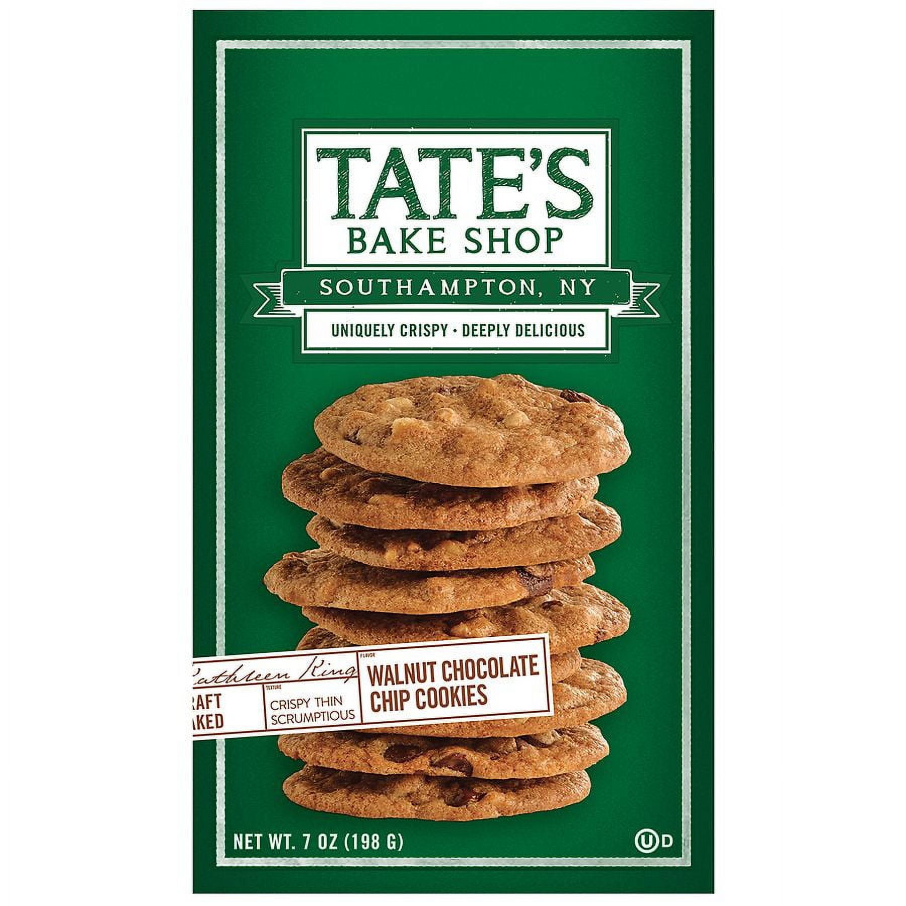 Tate's Bake Shop Cookies Walnut Chocolate Chip 7.0 oz Pack of 2 ...
