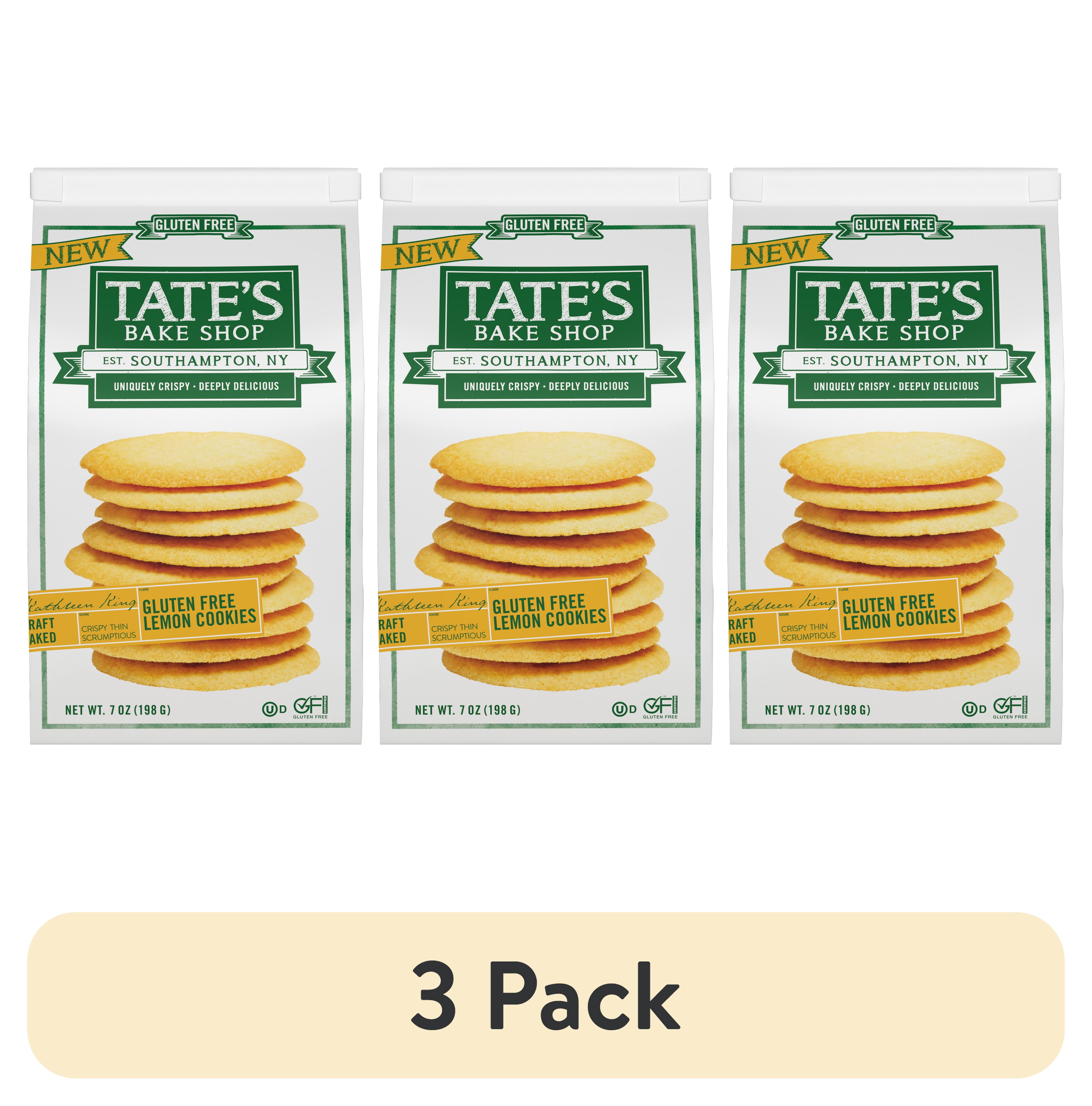 (3 pack) Tate's Bake Shop Gluten Free Lemon Cookies, Gluten Free ...