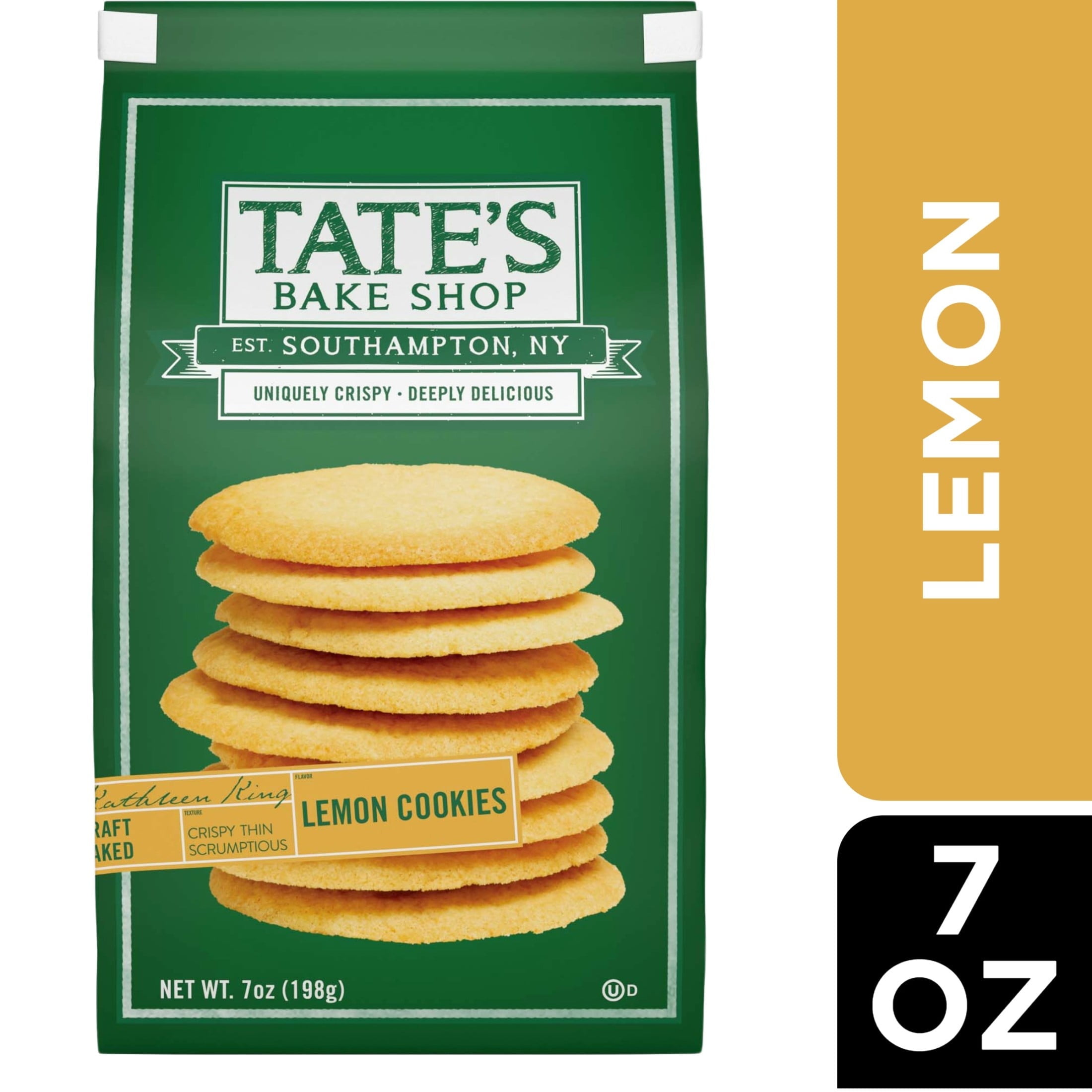 Tate's Bake Shop Lemon Cookies, 7 oz (Pack of 2) - Walmart.com
