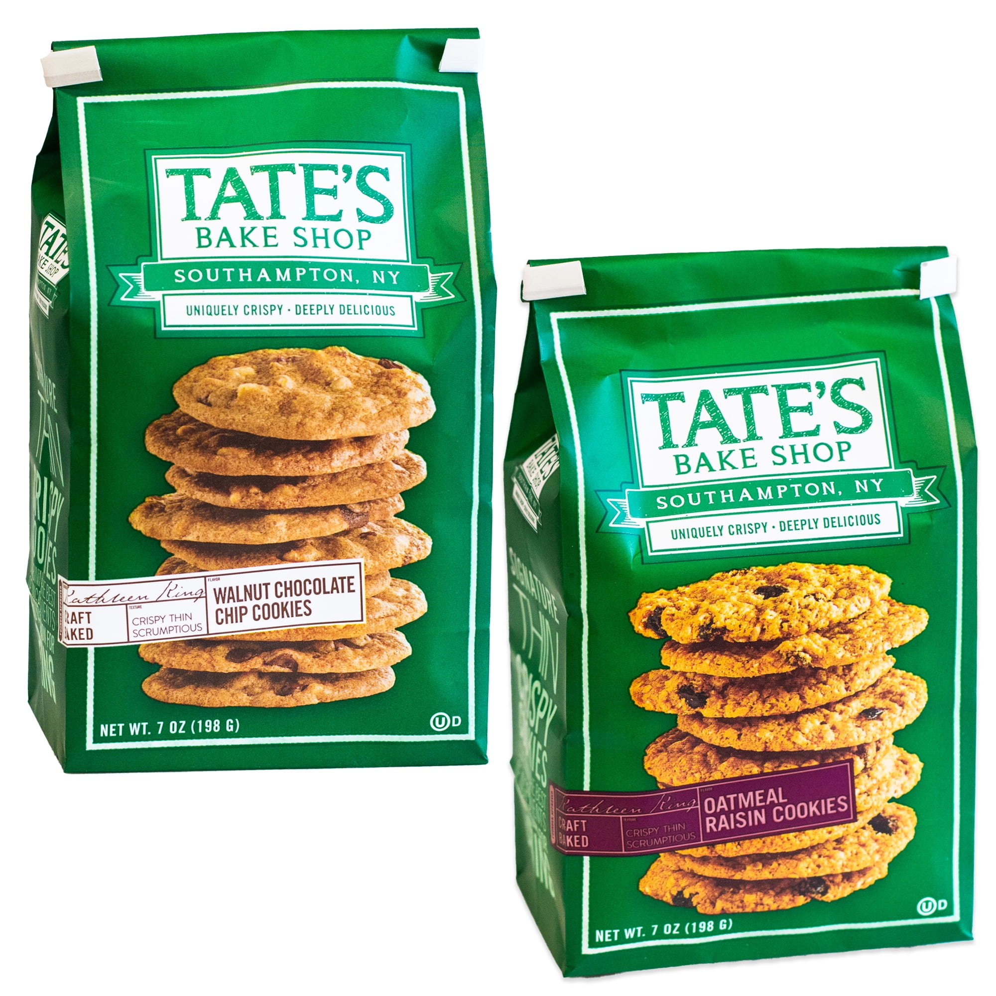 Tate's Bake Shop Oatmeal Raisin Cookies - Variety Pack - Walnut ...