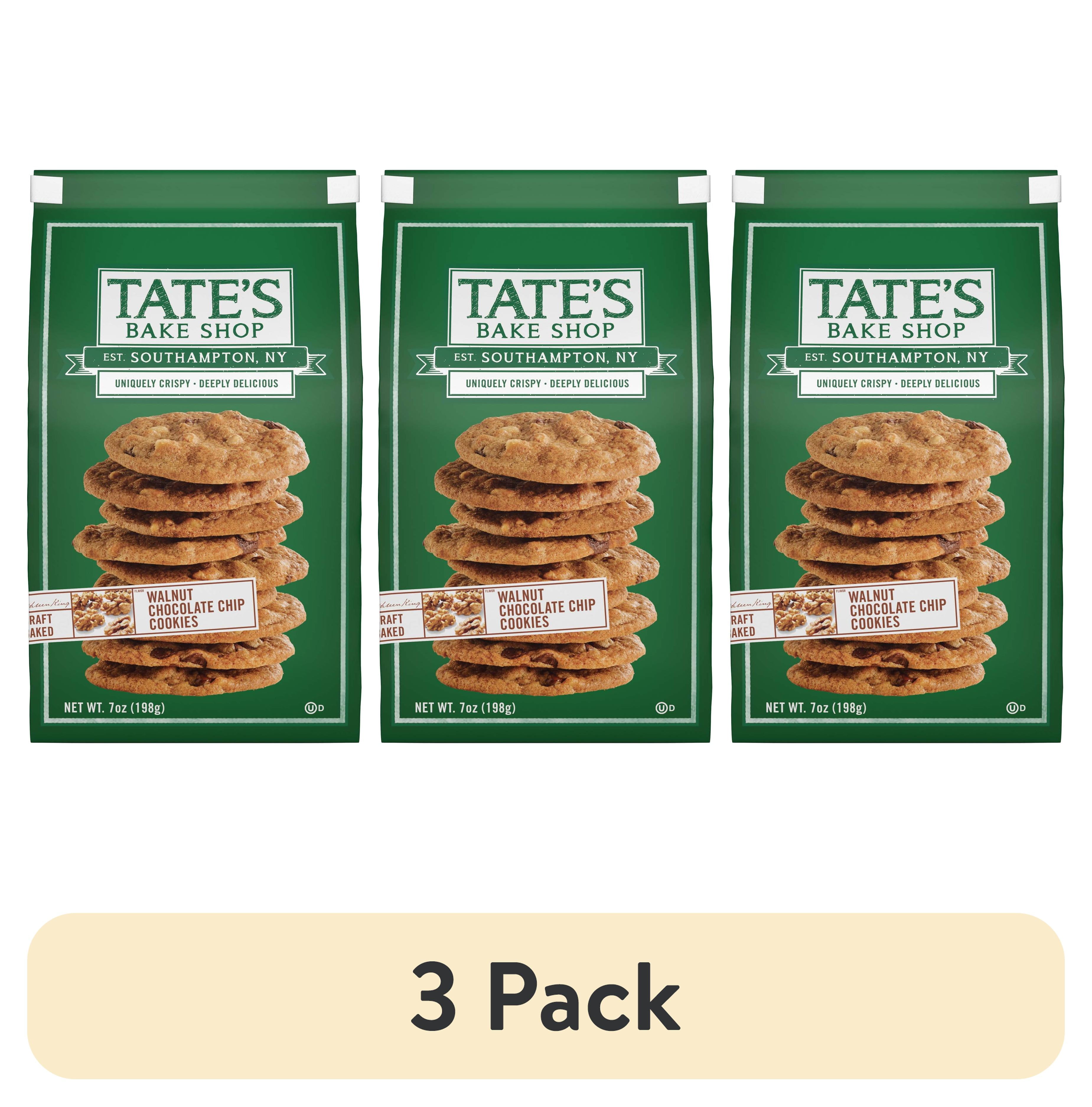 (3 pack) Tate's Bake Shop Walnut Chocolate Chip Cookies, 7 oz - Walmart.com