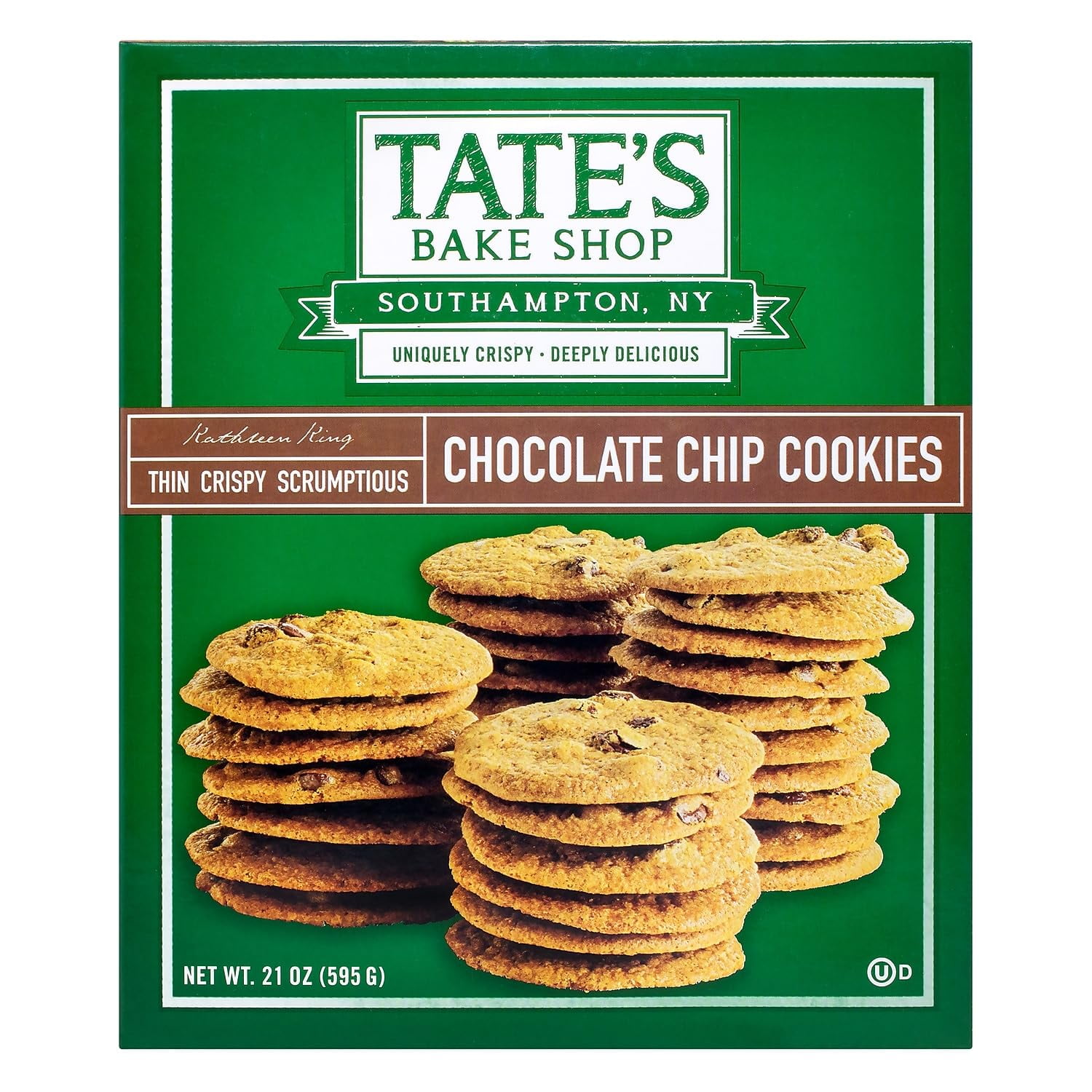 Tate's Bake Shop thin AKF18 crispy scrumptious Chocolate Chip Cookie ...