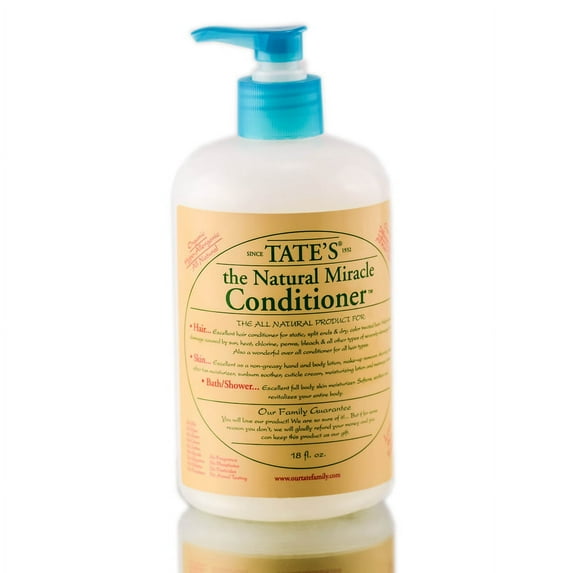 Tate's Natural Miracle Conditioner, Earth Friendly, 18 oz for All Hair ...
