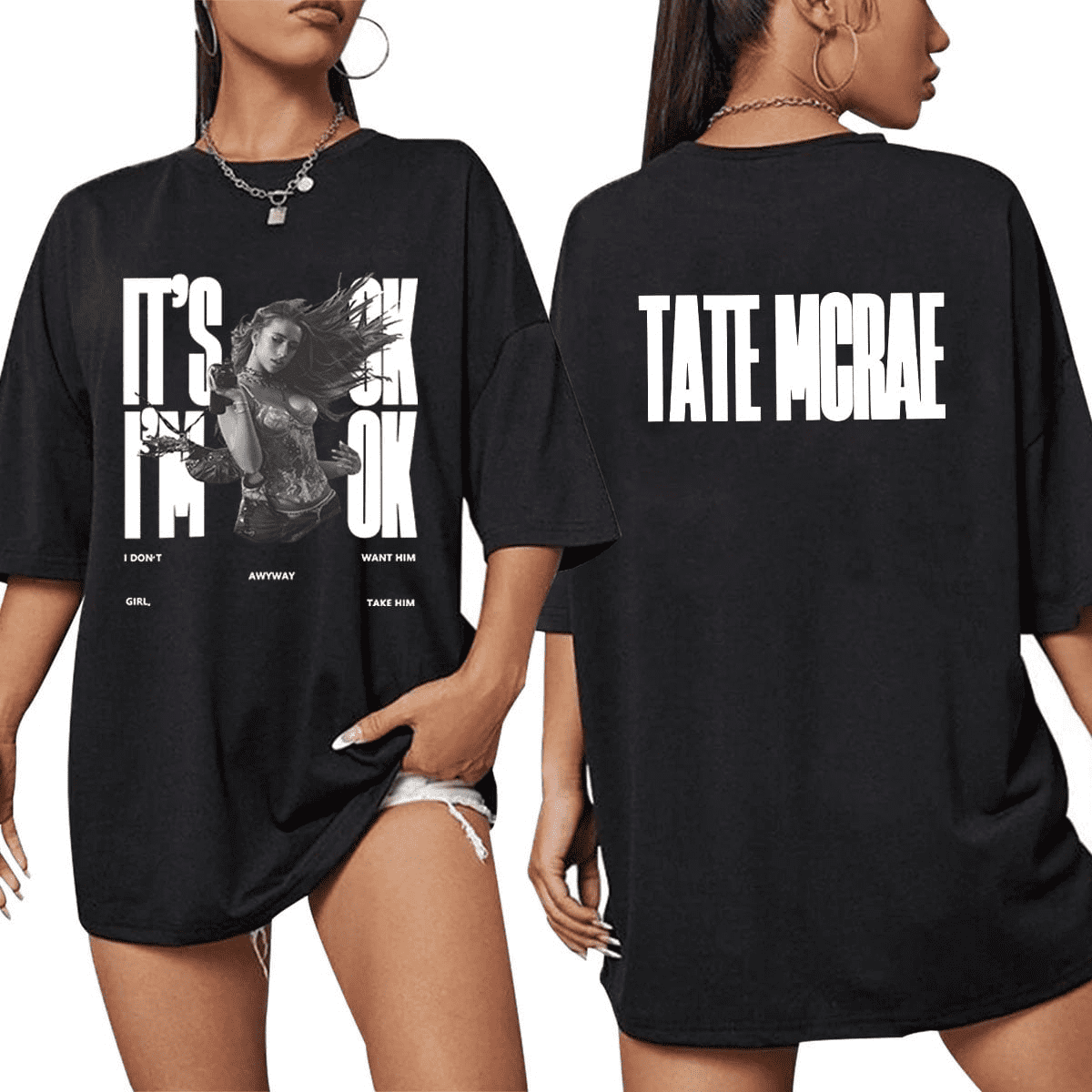 Tatee McRaee It's Ok I'm Ok Merch T Shirt For Fans, Men & Women - Walmart.com