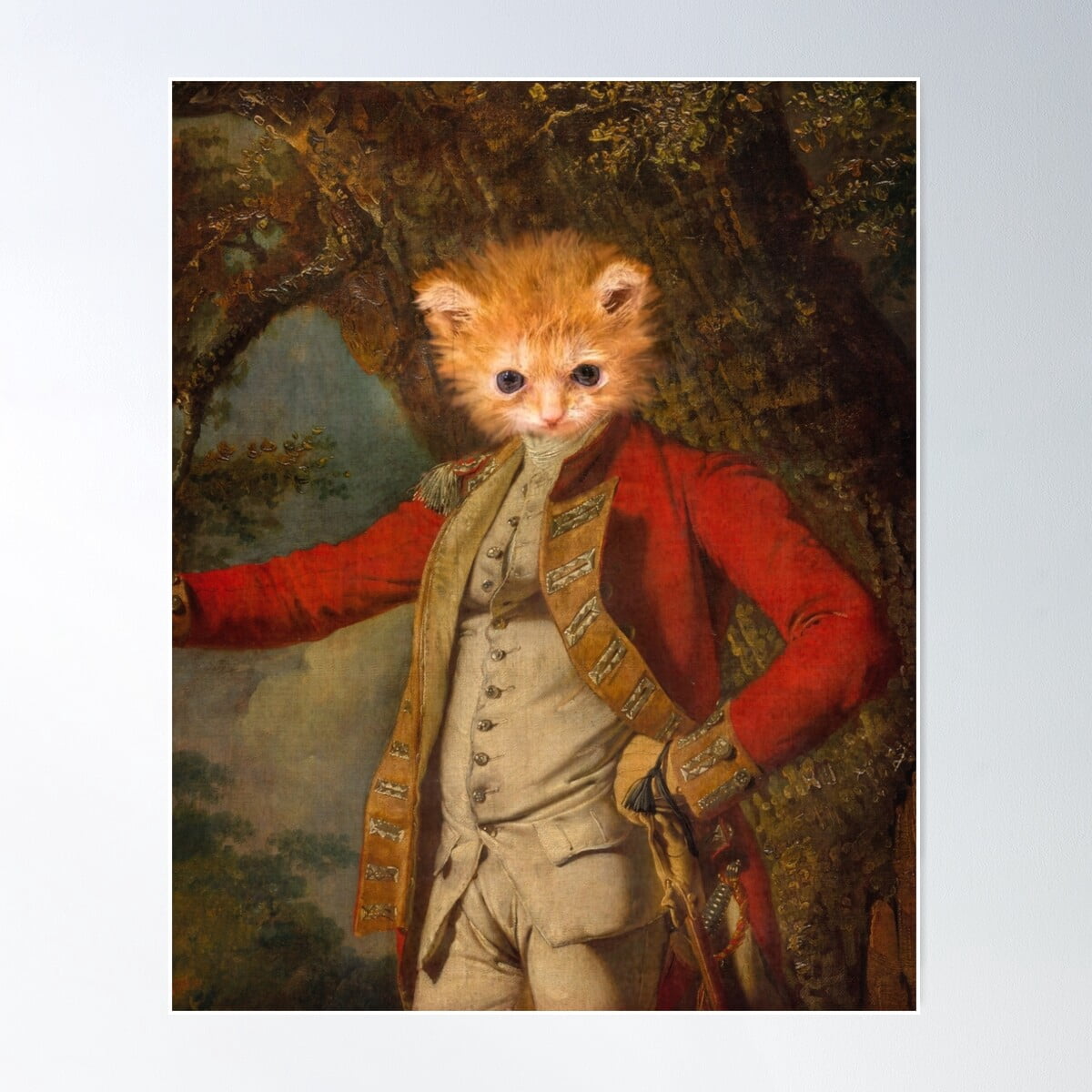 Tater Tot On Guard Poster Wall Art, Modern Wall Decor For Living Room ...