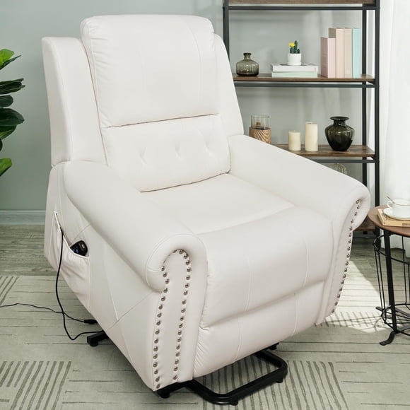 White Leather Recliner